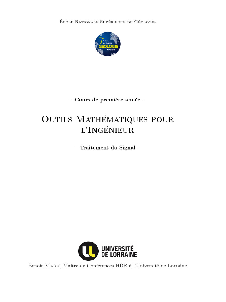 Tds Ensg Poly | PDF | Méthodes et références pédagogiques