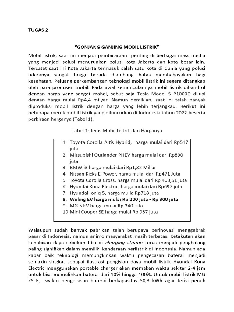 Tugas 2 Ekma 4475 | PDF