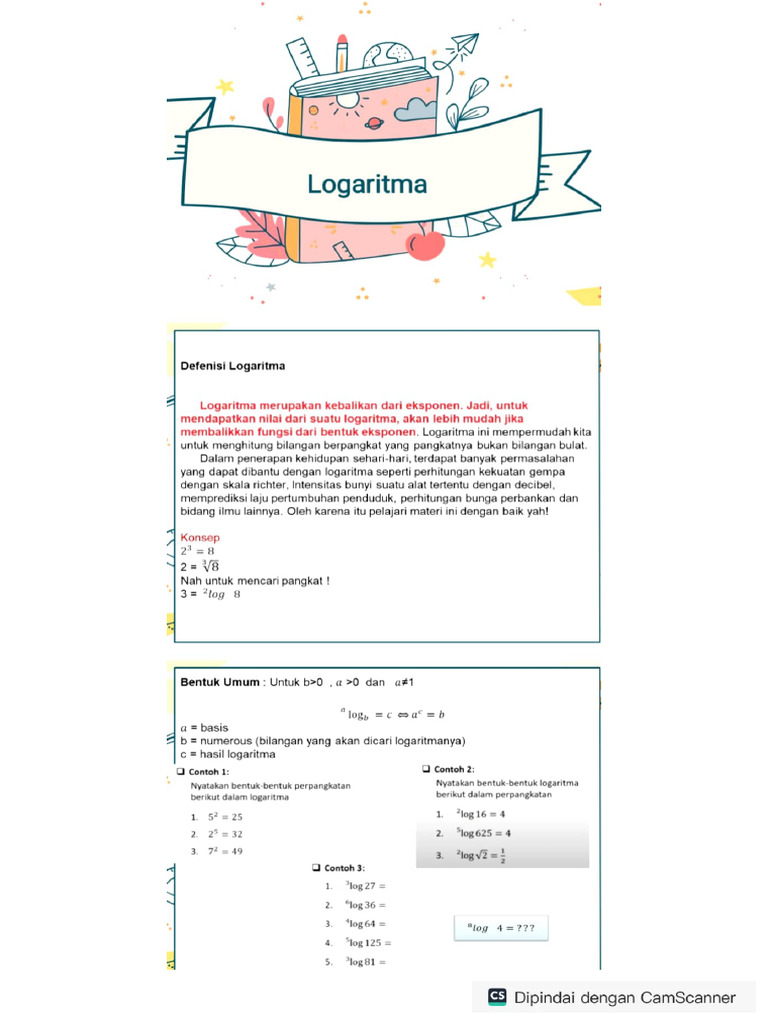Materi Logaritma | PDF
