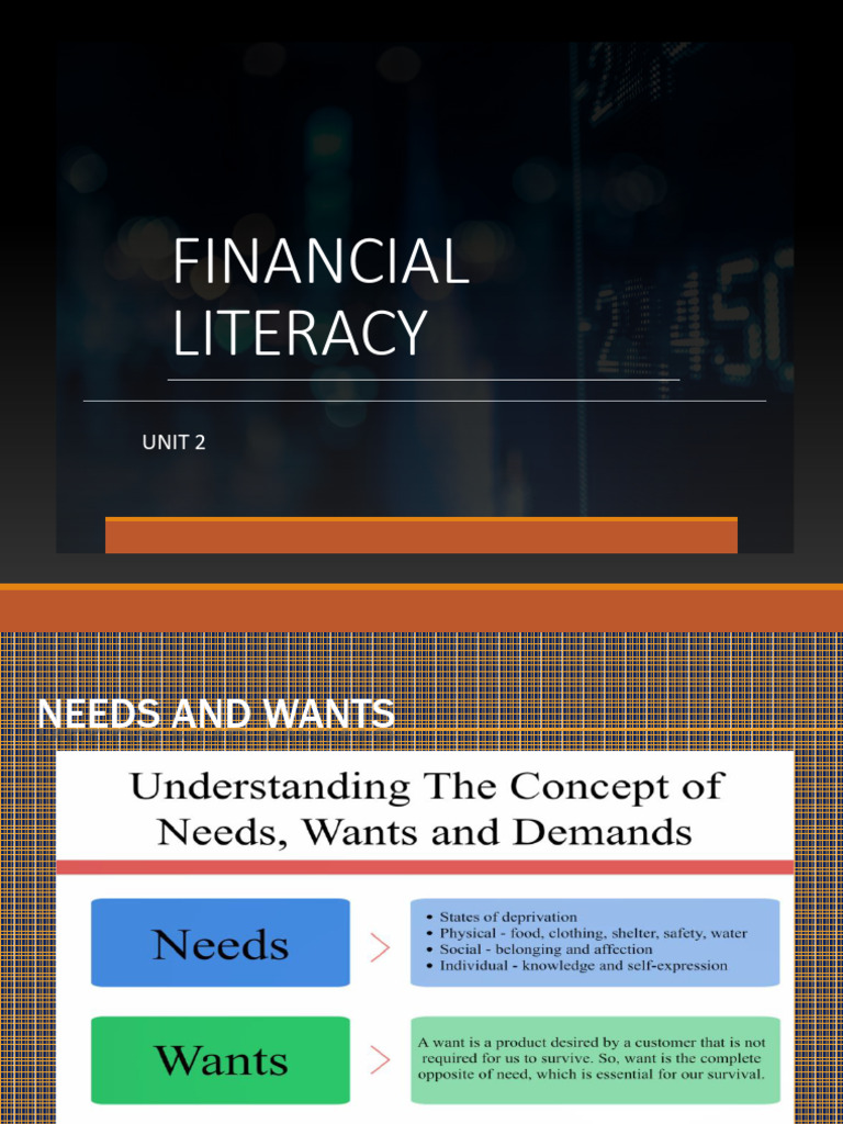 Financial Literacy - Module 2 | PDF | Sales | Exports
