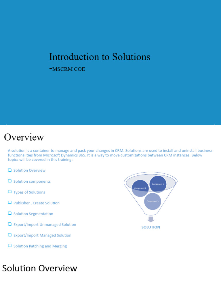 Introduction To Solutions V1.0 | PDF