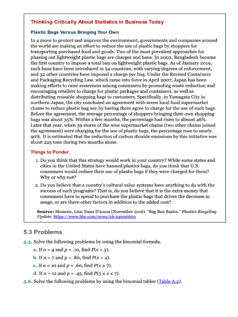 Binomial Distribution Practice Sums | PDF