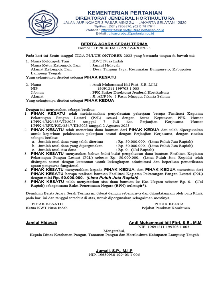 SPJ Nusa Indah Fix | PDF