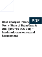 Vishakha Judgment: Workplace Harassment Guidelines | PDF | Sexual ...