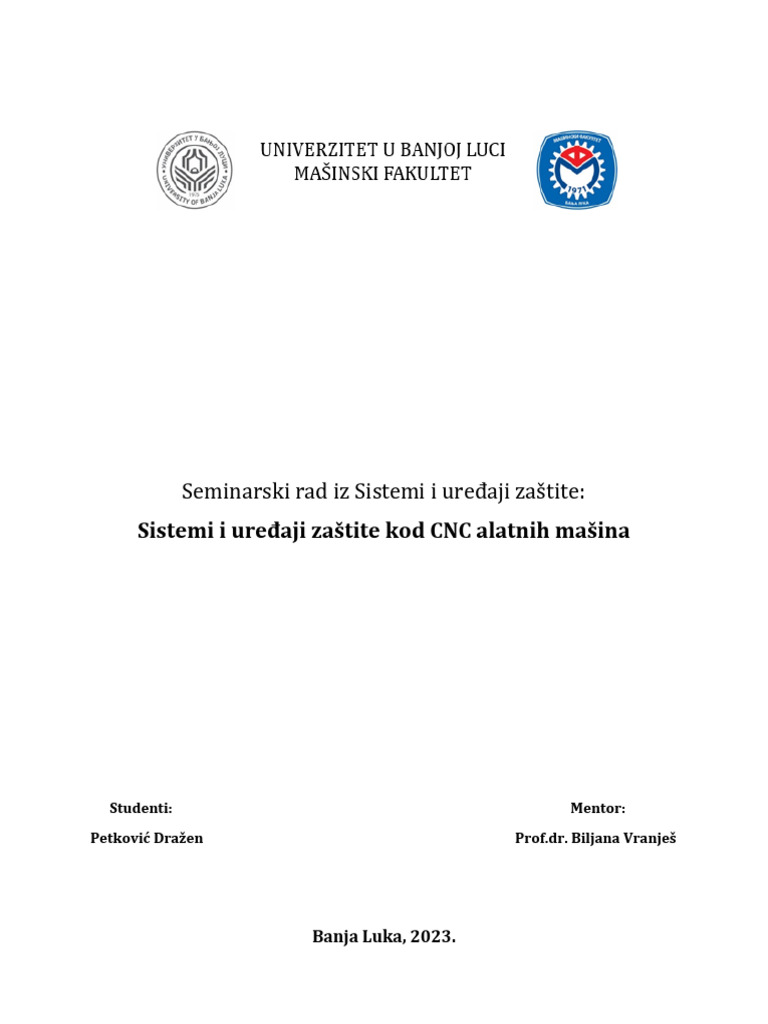 Sistemi I Uredjaji Zastite | PDF