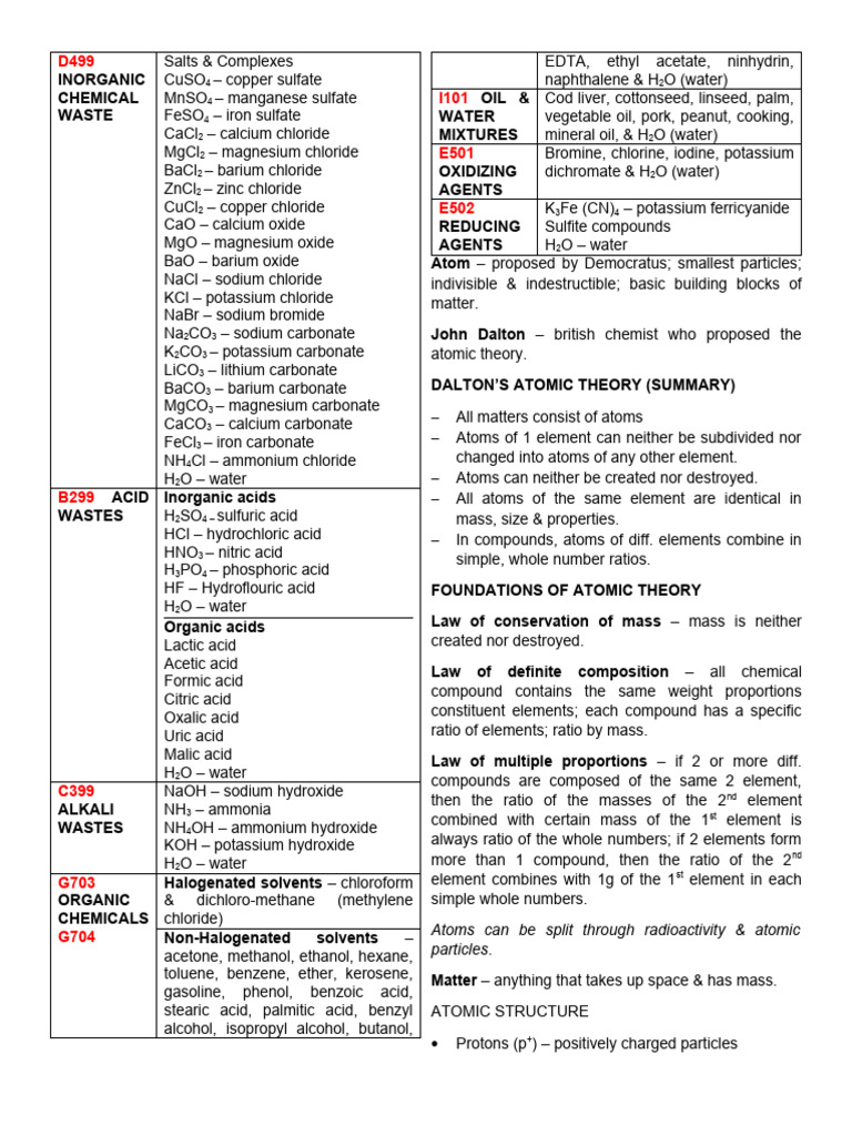 D499 Inorganic Chemical Waste | PDF | Solvation | Solubility