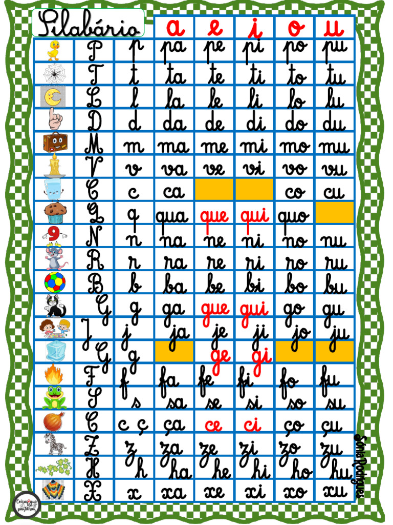 Silabário A3 - Sónia Rodrigues | PDF