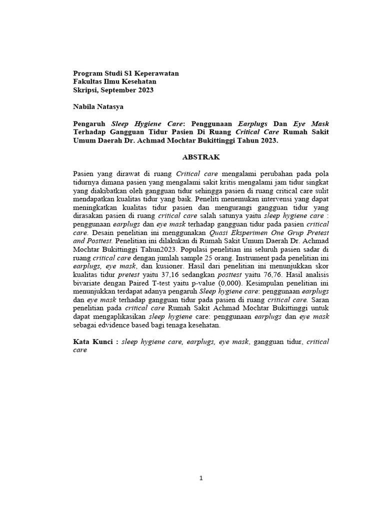 Abstrak Nabila Natasya 2023 | PDF