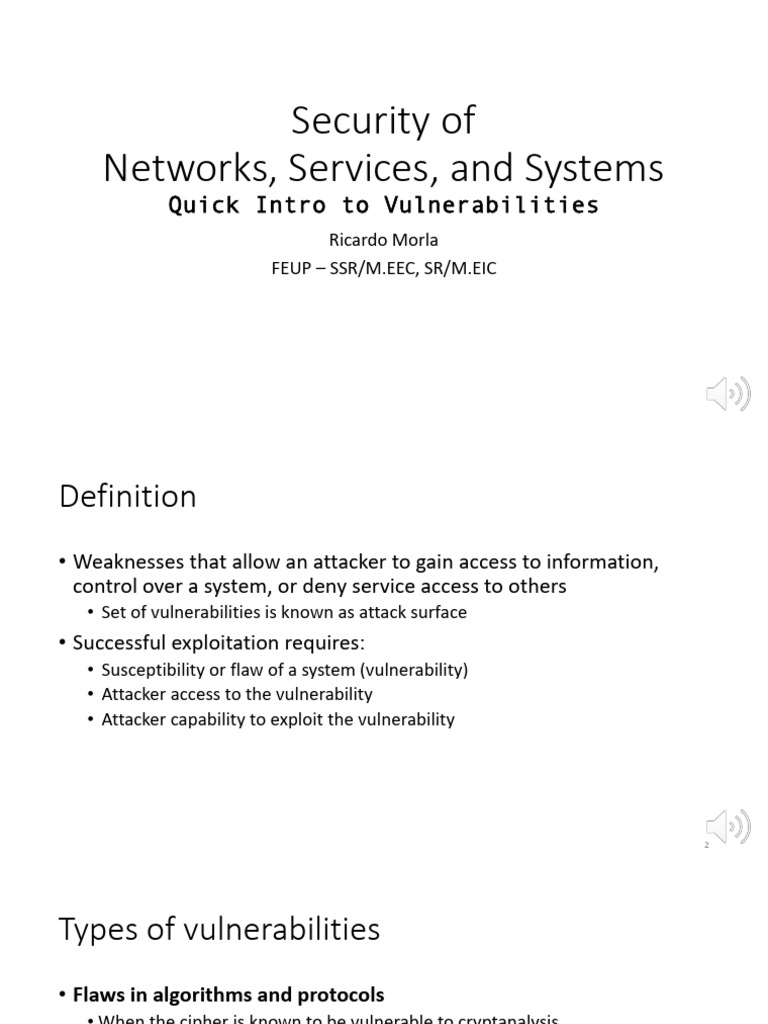 Vuln Quick Intro | PDF | Vulnerability (Computing) | Denial Of Service Attack