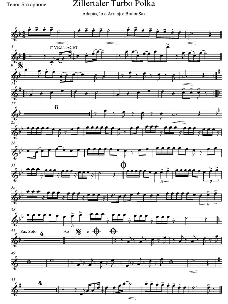 77 Zillertaler Tenor Saxophone | PDF | Music Technology | European Musical Instruments