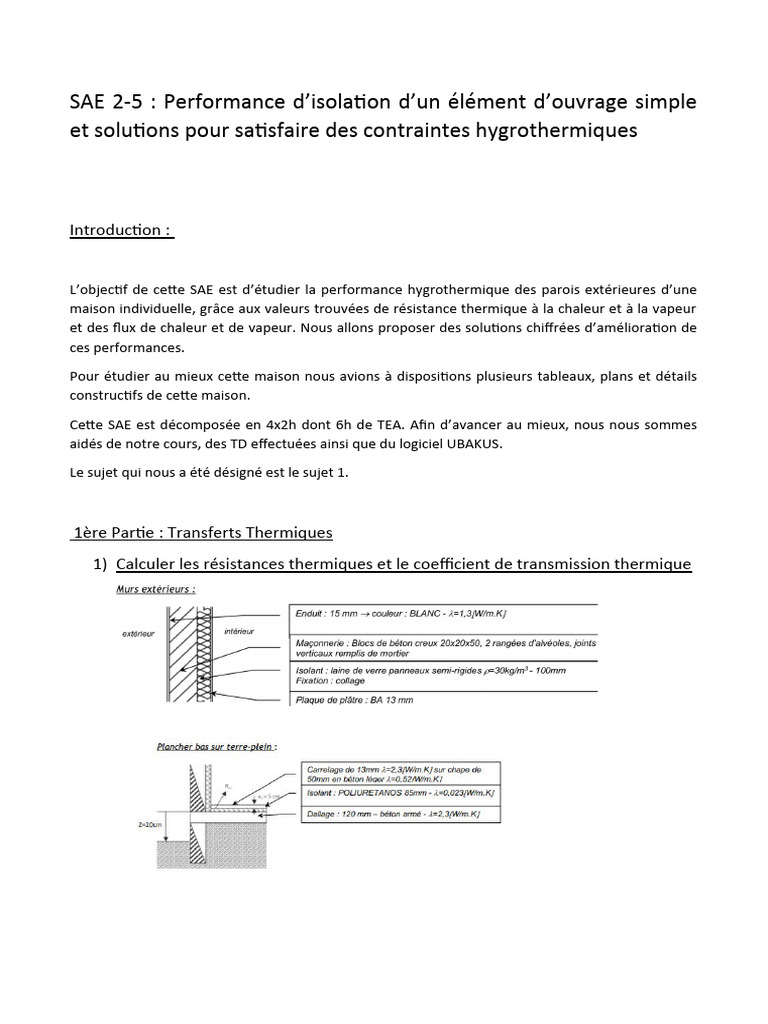 Performance d'isolation SAE 2-5 | PDF