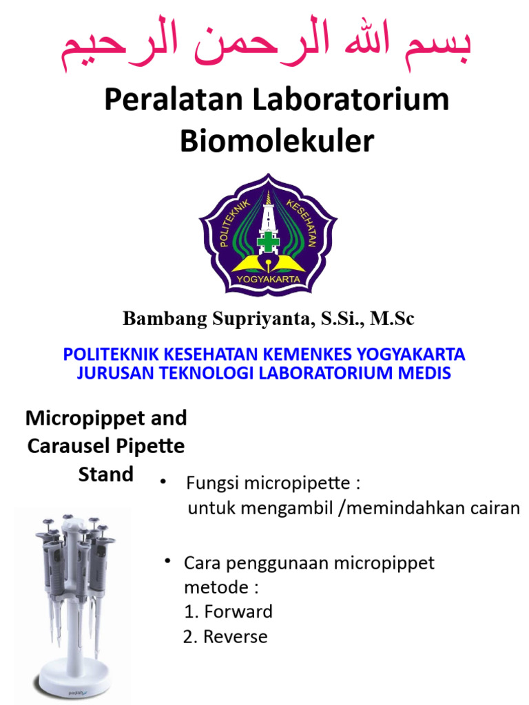 07B Peralatan Lab Bio Mol | PDF