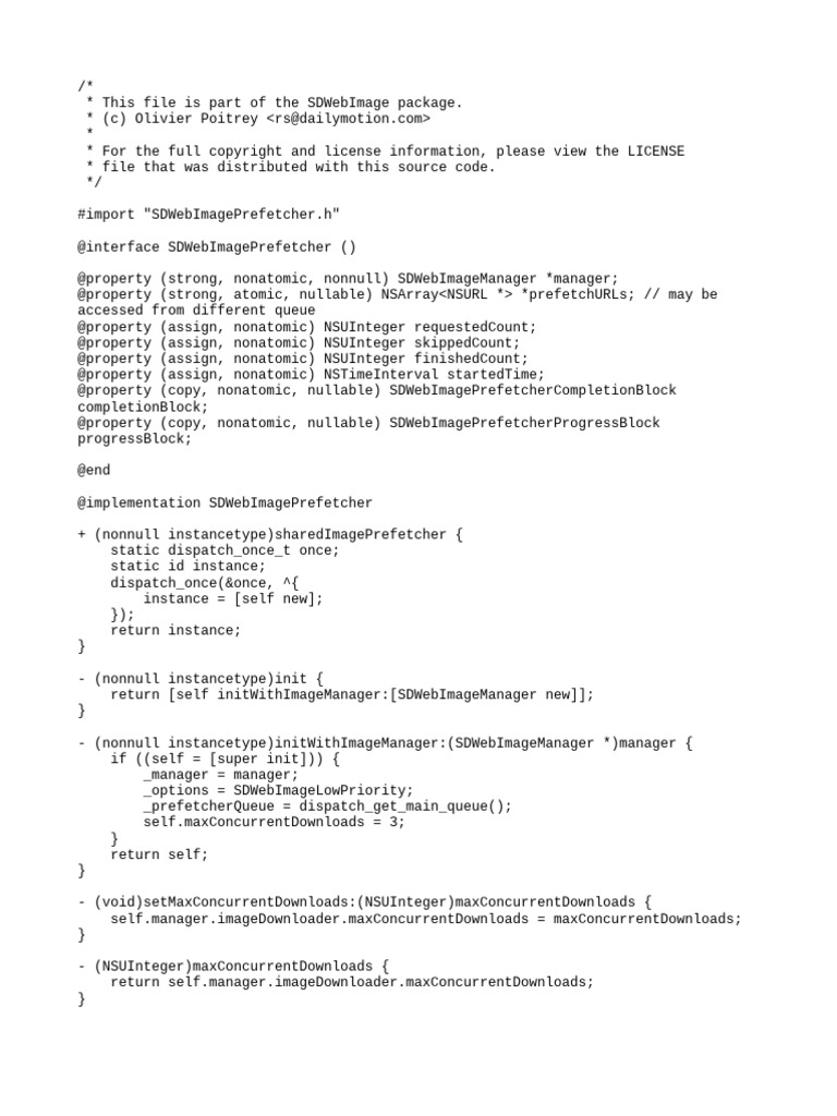 SDWeb Image Prefetcher | PDF