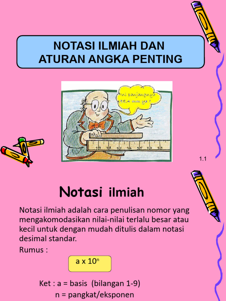 Notasi Ilmiah & Aturan Angka Penting | PDF | Metode & Bahan Ajar ...