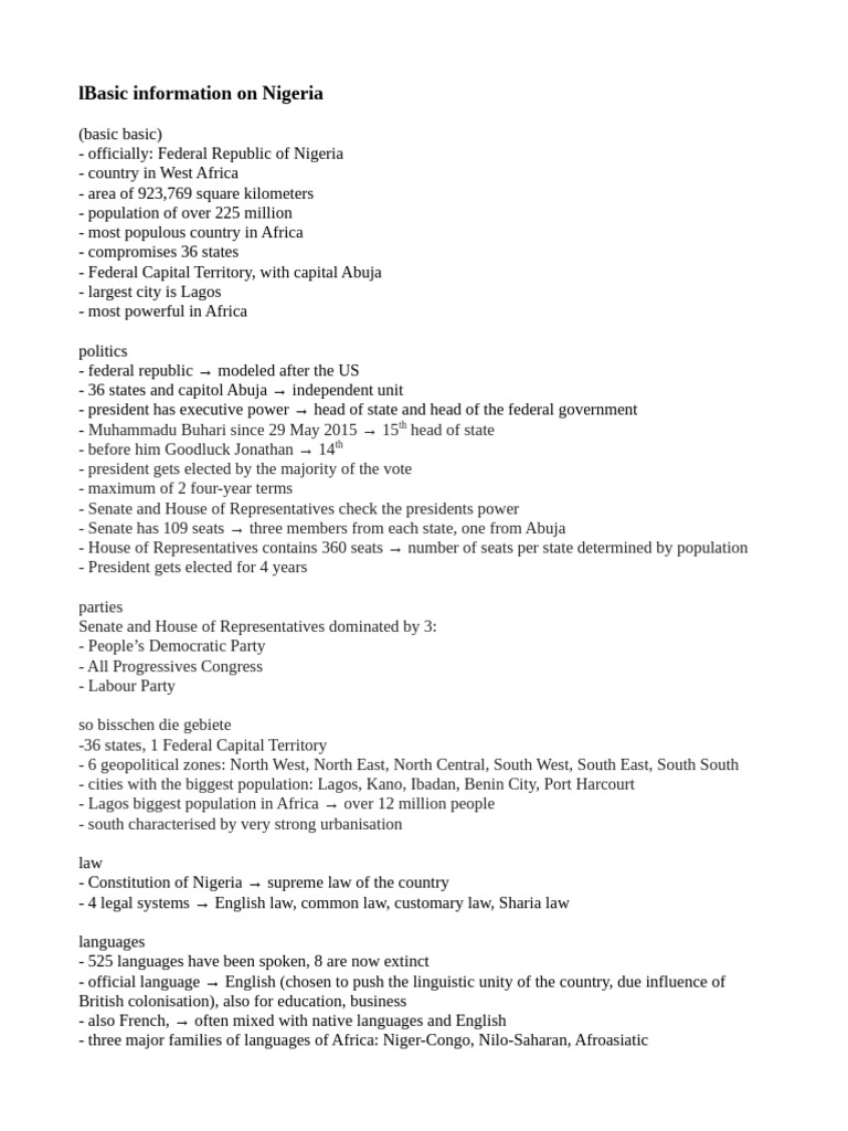 Nigeria Presentation | PDF