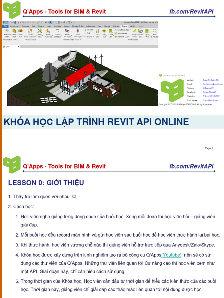 Q'Apps - REVIT API Training | PDF