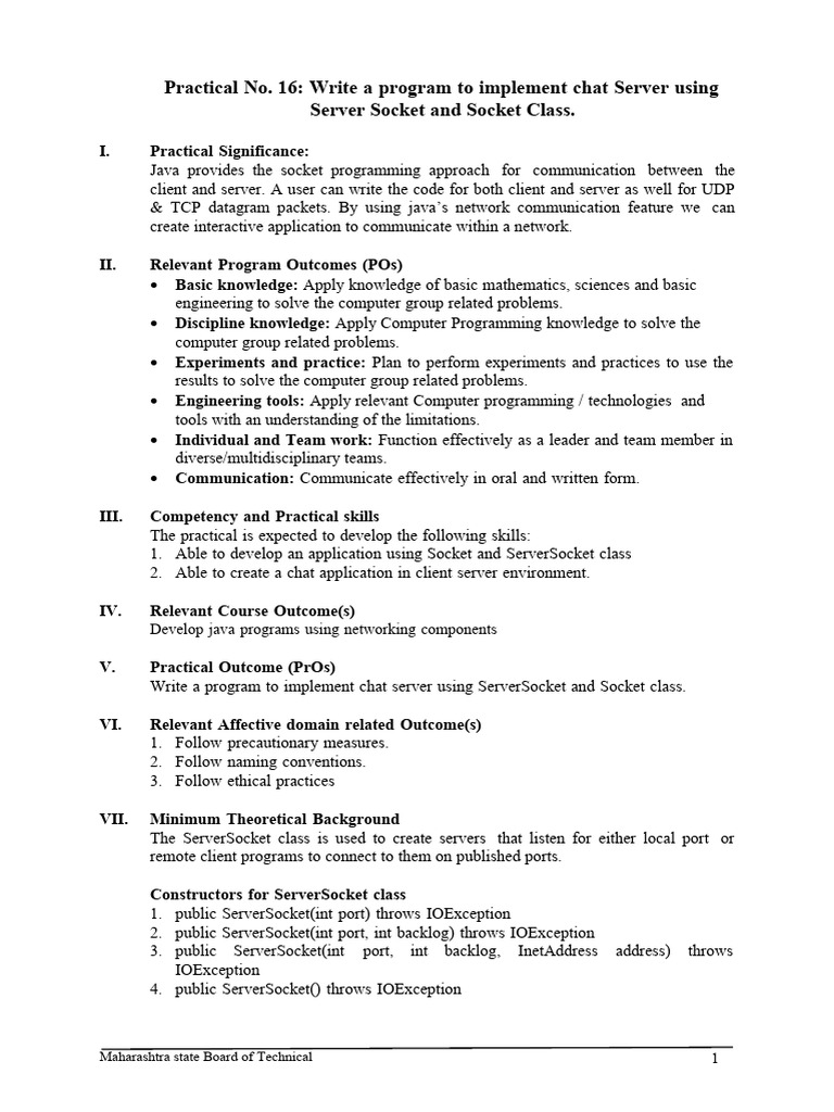 Manual IF5I AJP 22517 | PDF | Port (Computer Networking) | Network Socket
