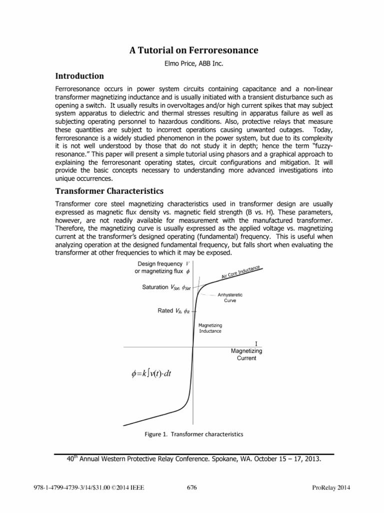 Understanding Ferroresonance in Power Systems | PDF