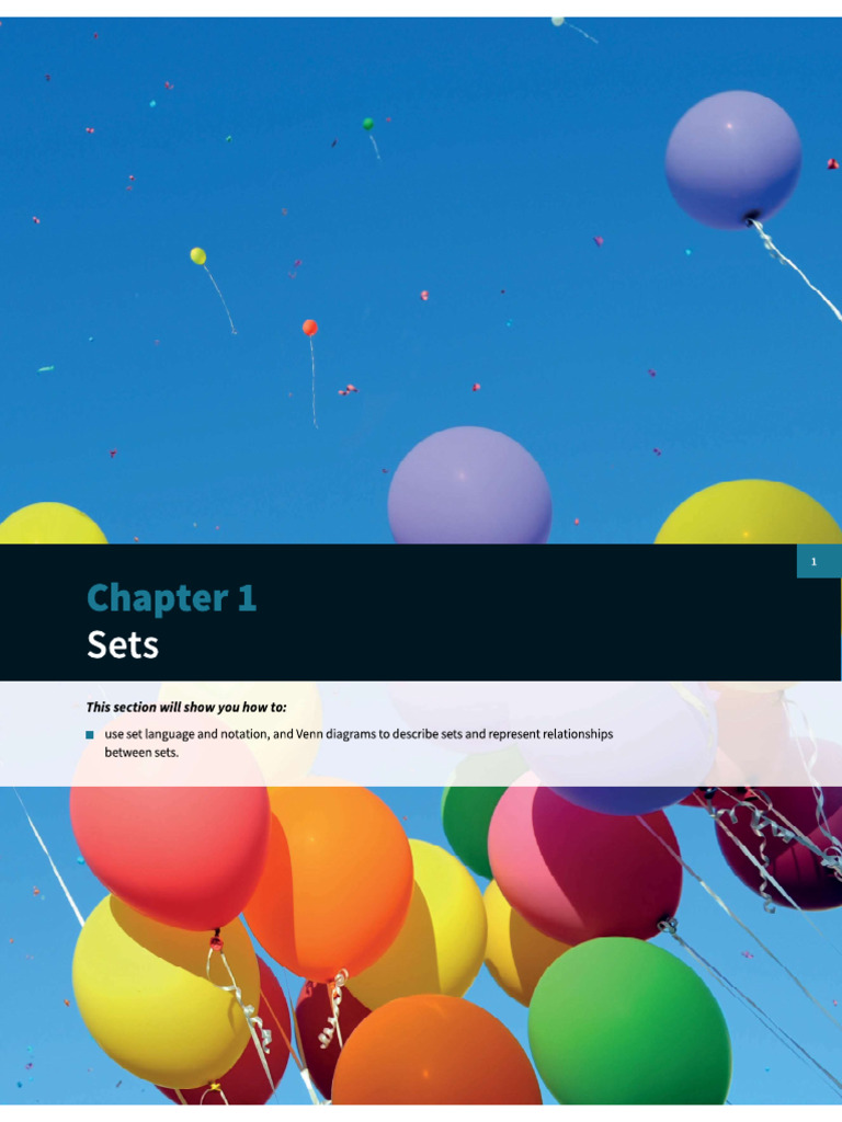 Chapter 1 Sets | PDF