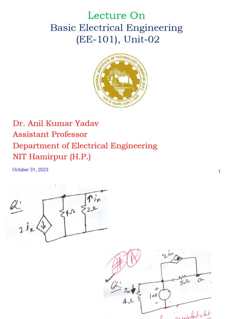 EE-101 (Unit 2) | PDF