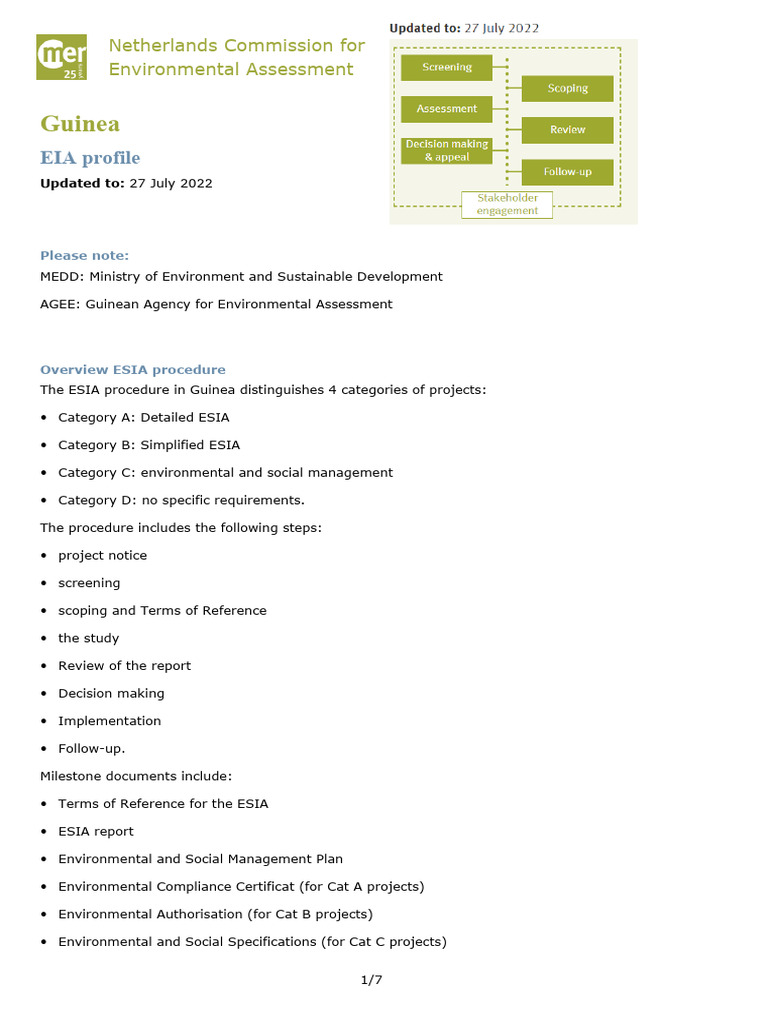 Countryprofile (ESIA) | PDF