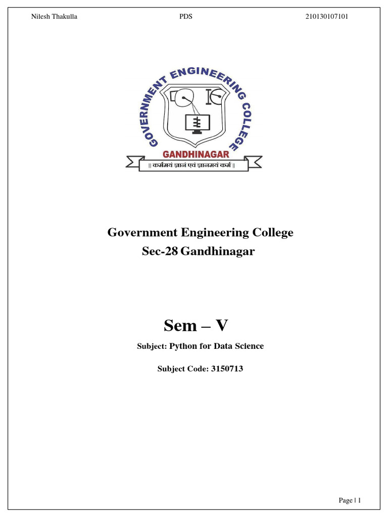 PDS Practical | PDF | Control Flow | Computer Program