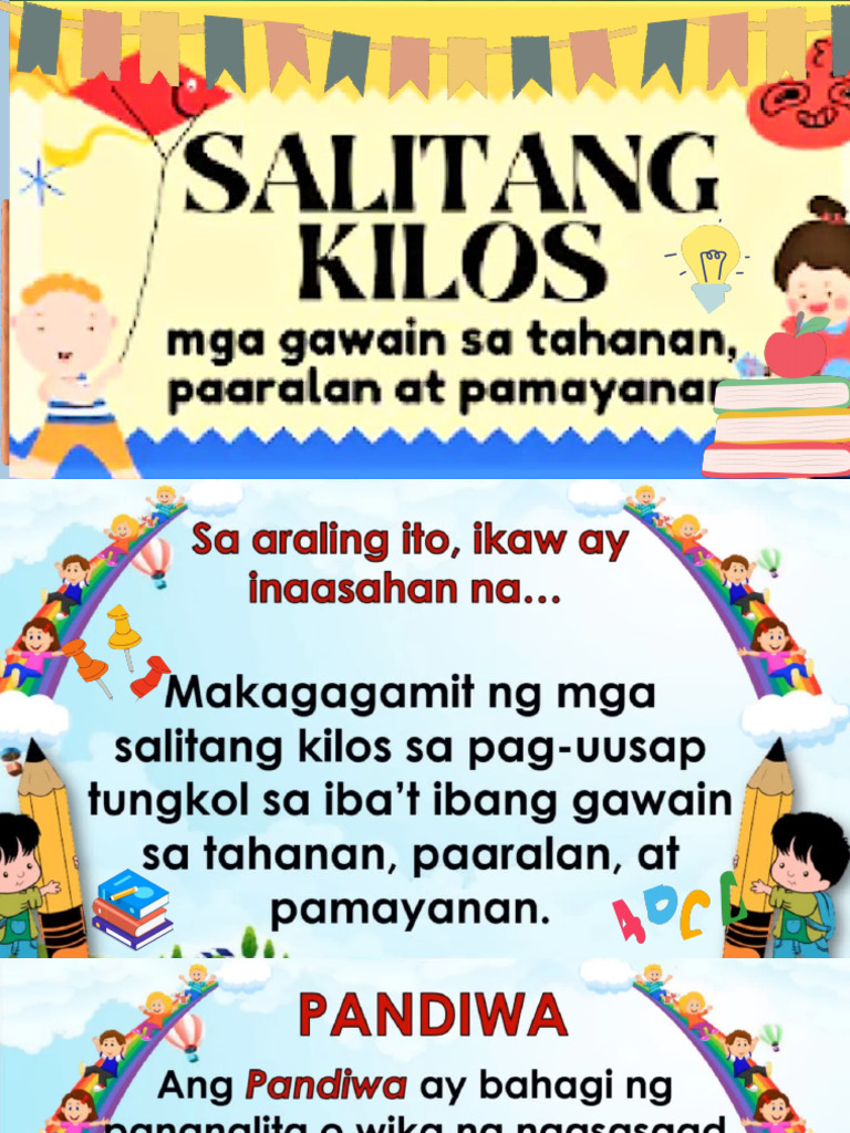 Filipino Salitang Kilos | PDF
