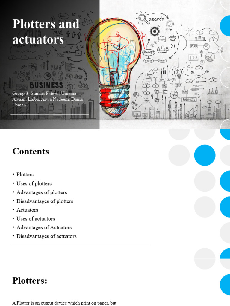 Plotters and Actuators | PDF | Actuator | Printer (Computing)