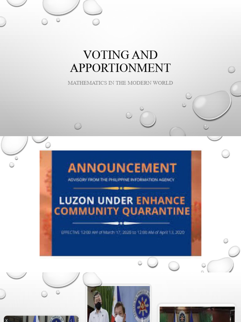 Voting and Apportionment | PDF