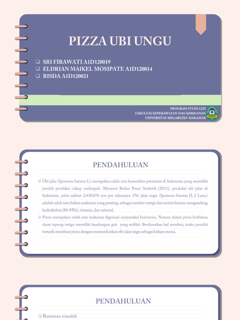 Pizza Ubi Ungu | PDF