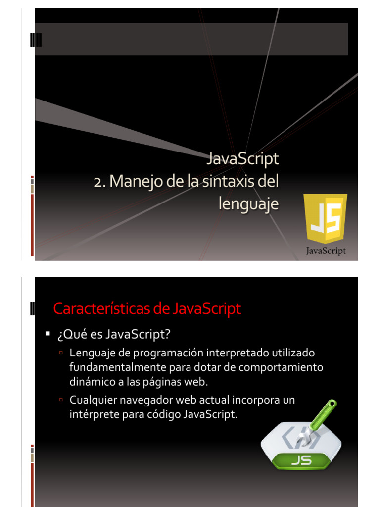 Manejo de La Sintaxis Del Lenguaje | PDF | HTML | Script Java