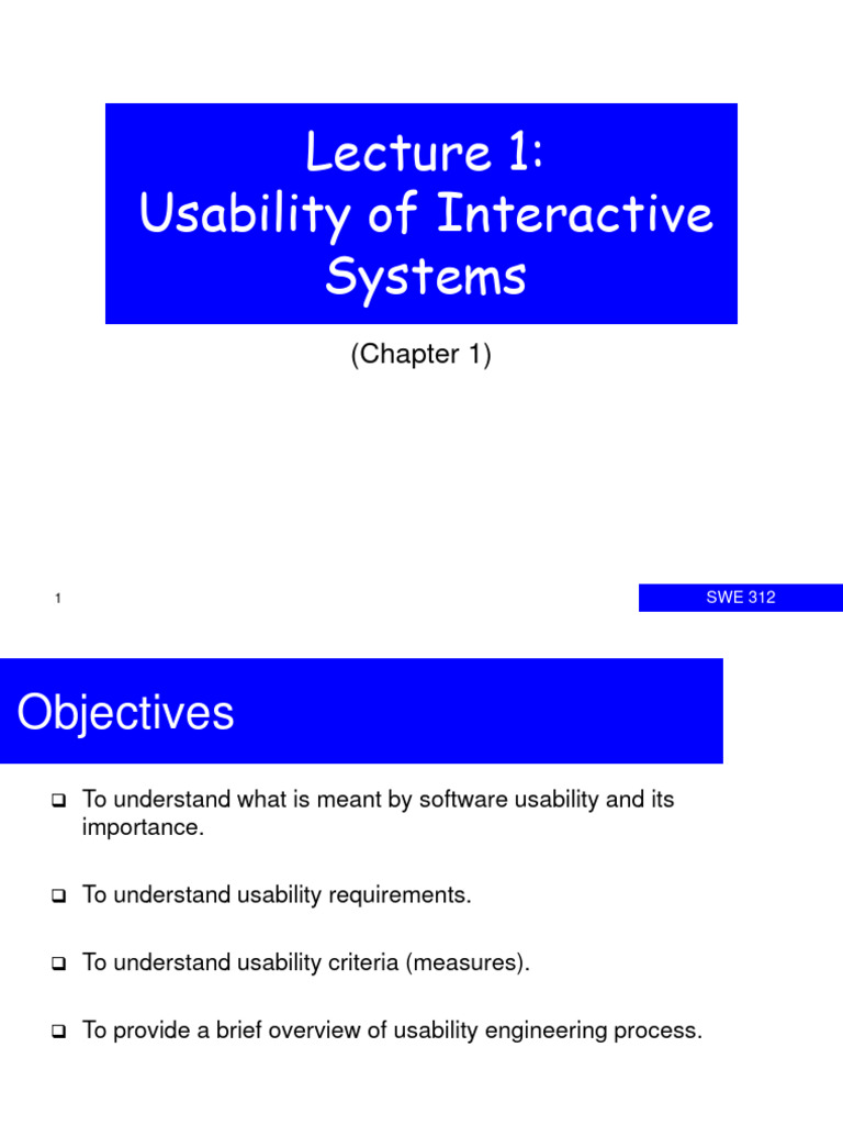 Usability in Interactive Systems | PDF | Usability | Information Science