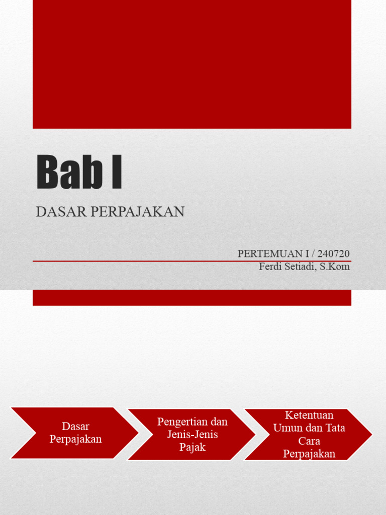 Materi Pertemuan 1 Xi Adm Pajak Akl SMK 240720 | PDF