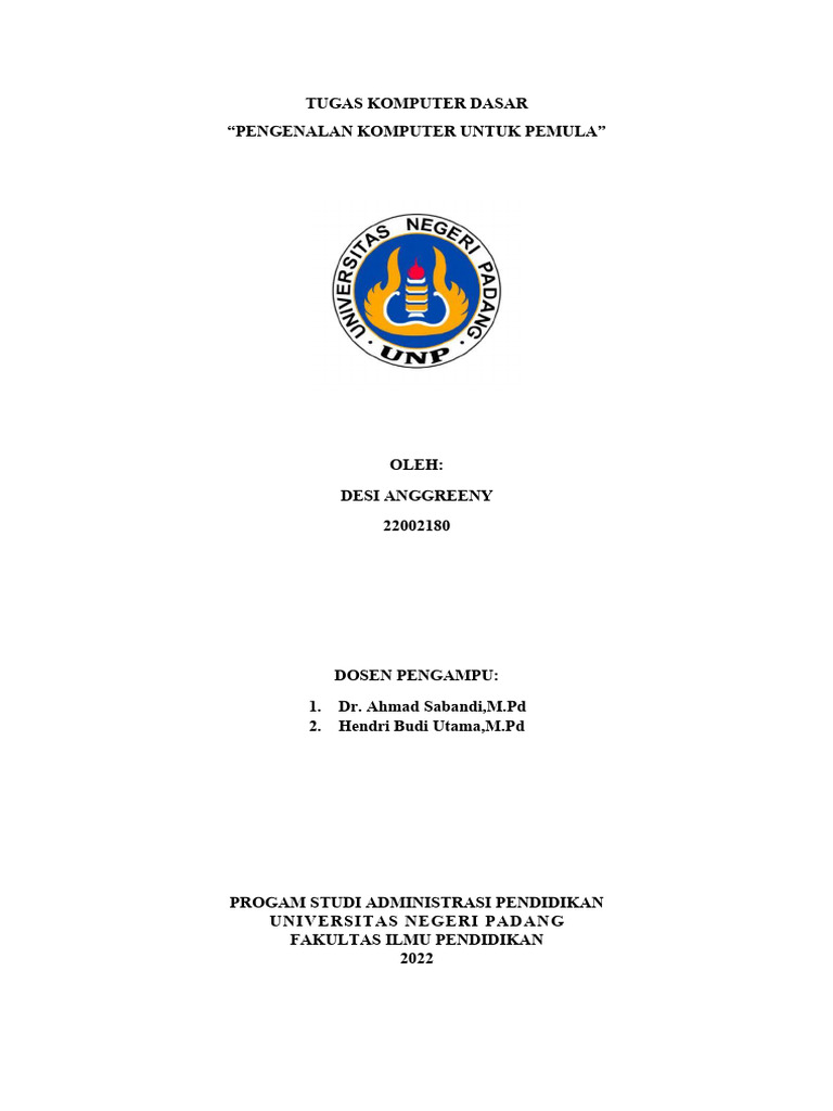 Tugas Komputer Dasar 2 | PDF