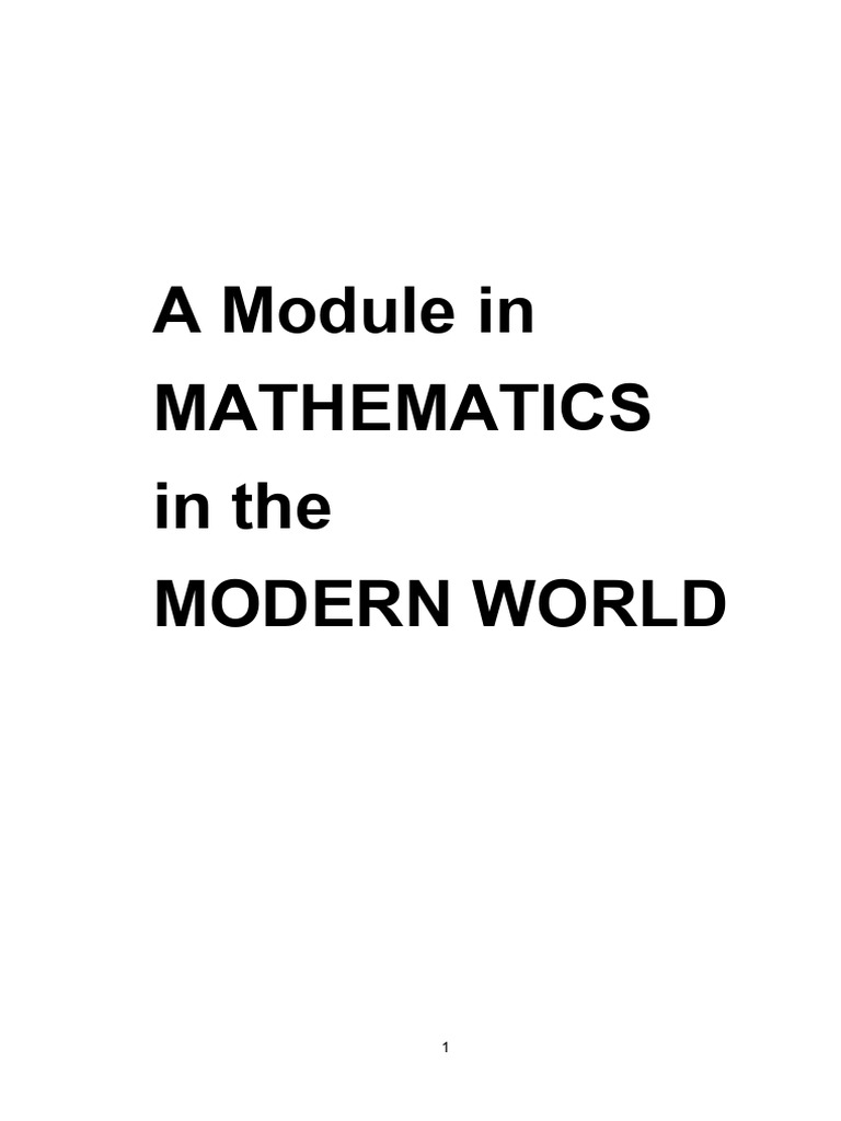 MODULE MMW Chapters 1 To 6 | PDF | Function (Mathematics) | Set (Mathematics)