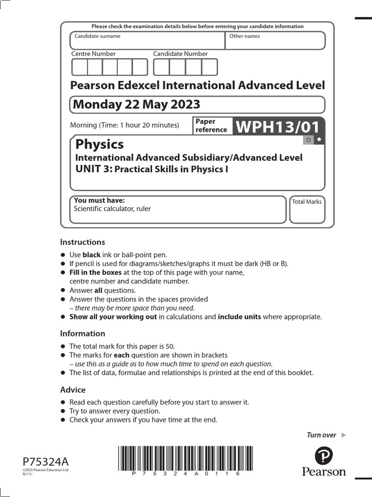 wph13 01 Que 20230523 | PDF
