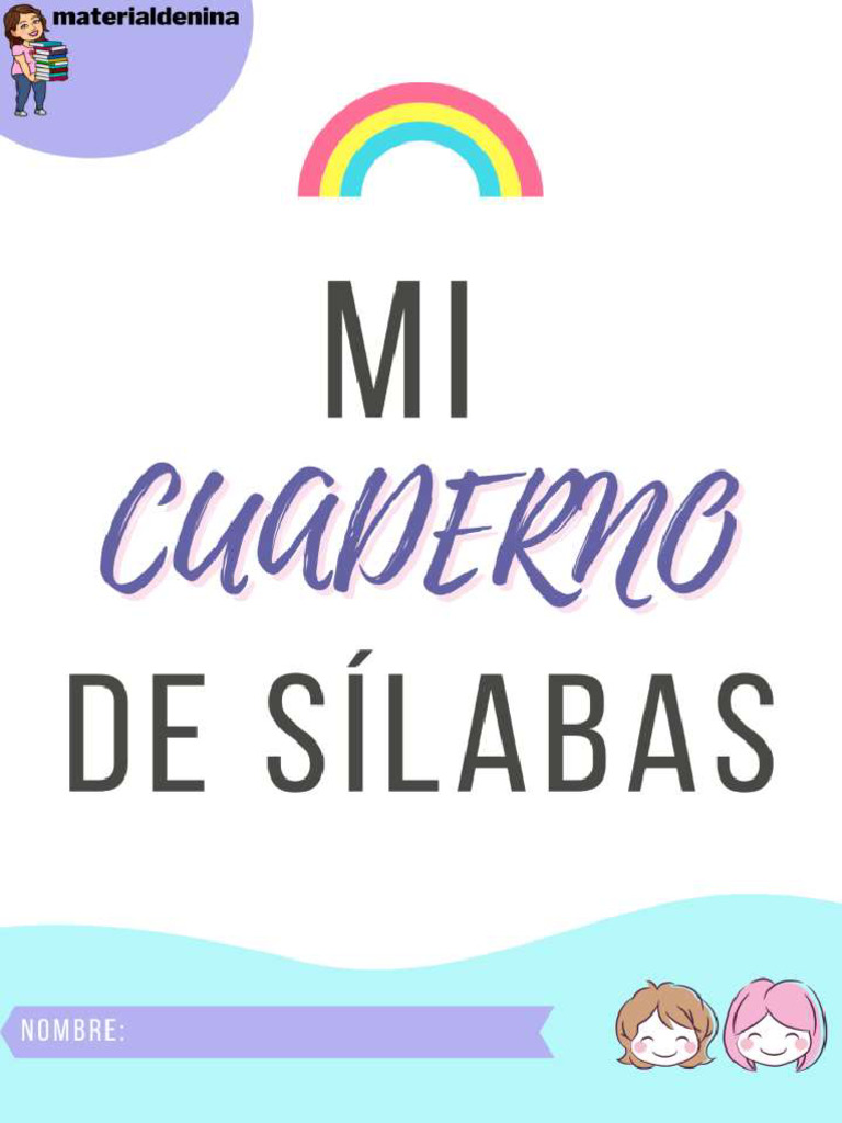 Mi Cuaderno de Silabas Imprimible | PDF | Poesía