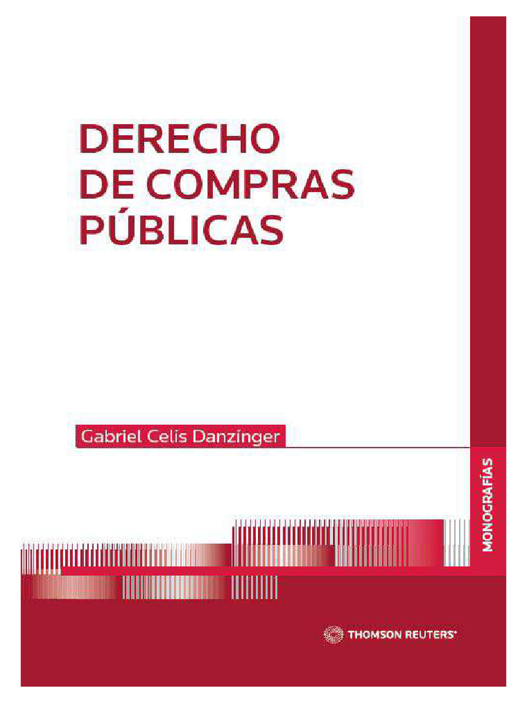 Derecho de Compras Públicas - Gabriel Celis Danzinger - TR | PDF ...