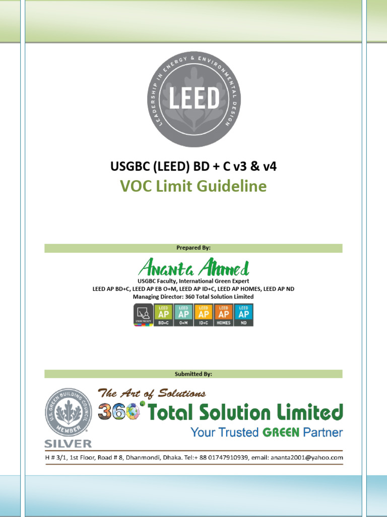 VOC Limit Guideline 2021 | PDF | Volatile Organic Compound | Adhesive