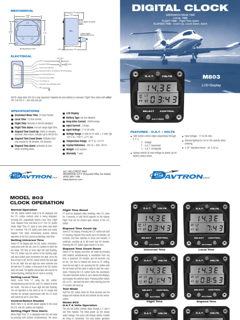Davtron Clock | PDF | Clock | Computer Engineering
