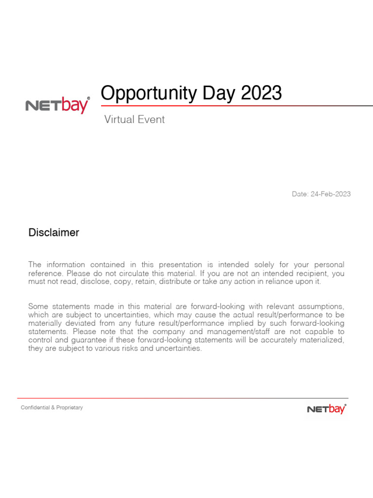 NETBAY | PDF | Revenue | Investing