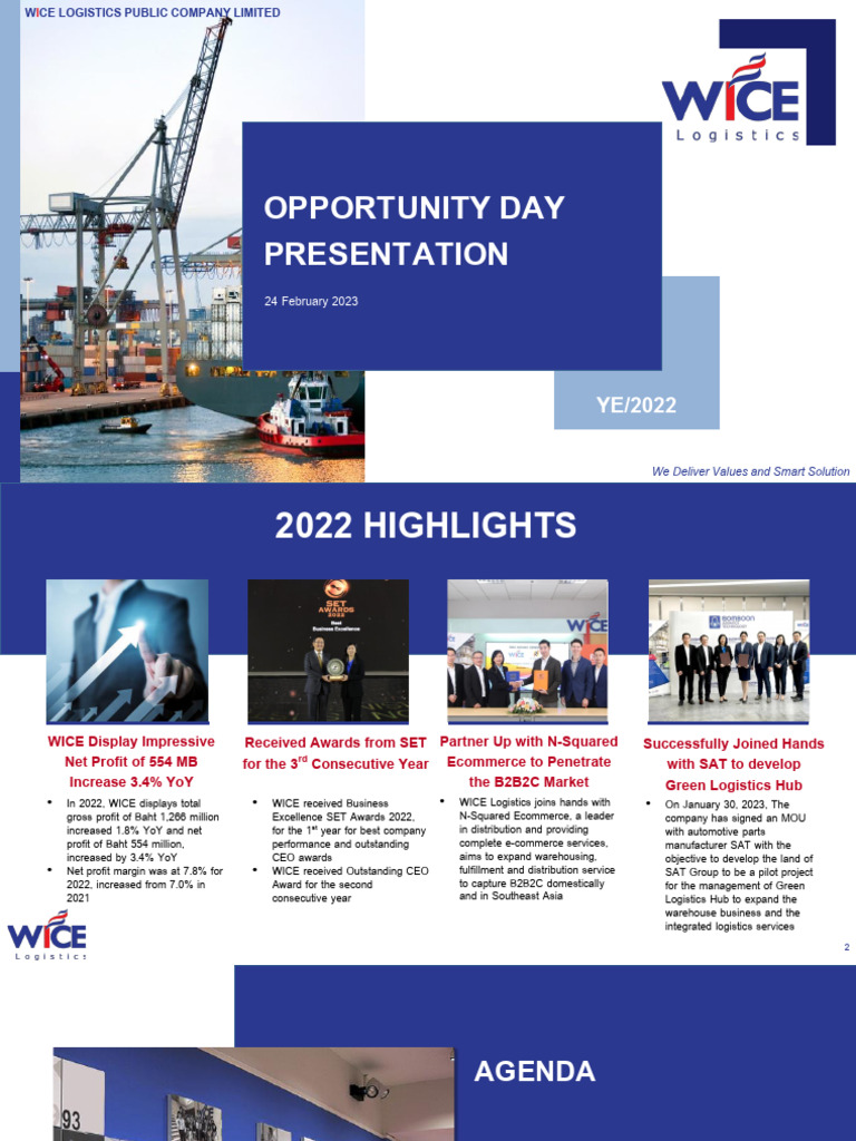 WICE | PDF | Logistics | E Commerce