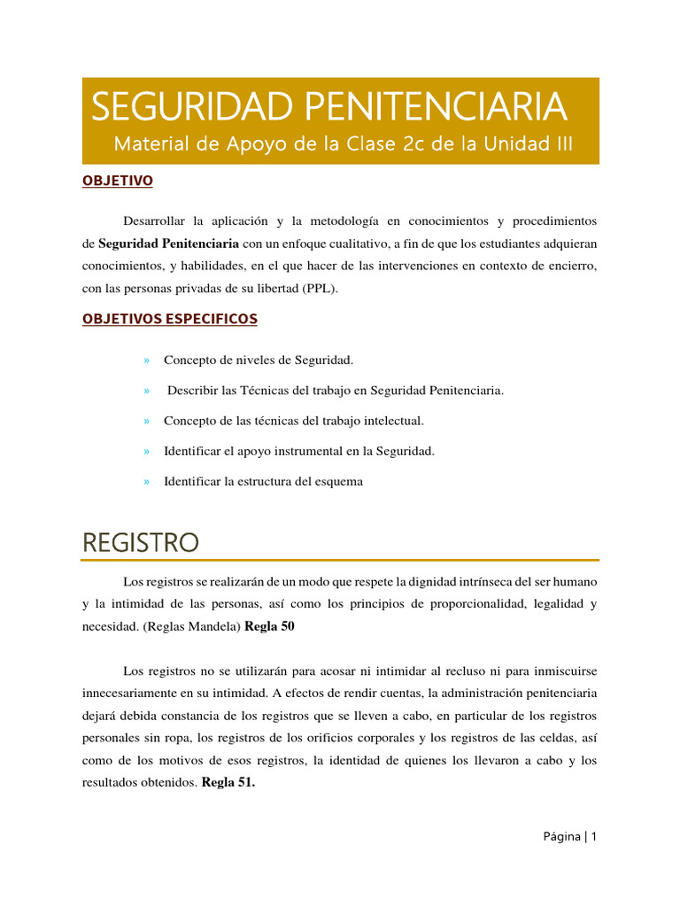 MATERIA DE ESTUDIA CLASE 2c Unidaad III. | PDF | Prisión | Valores