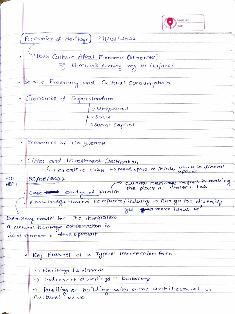 Eco Heritage Notes | PDF