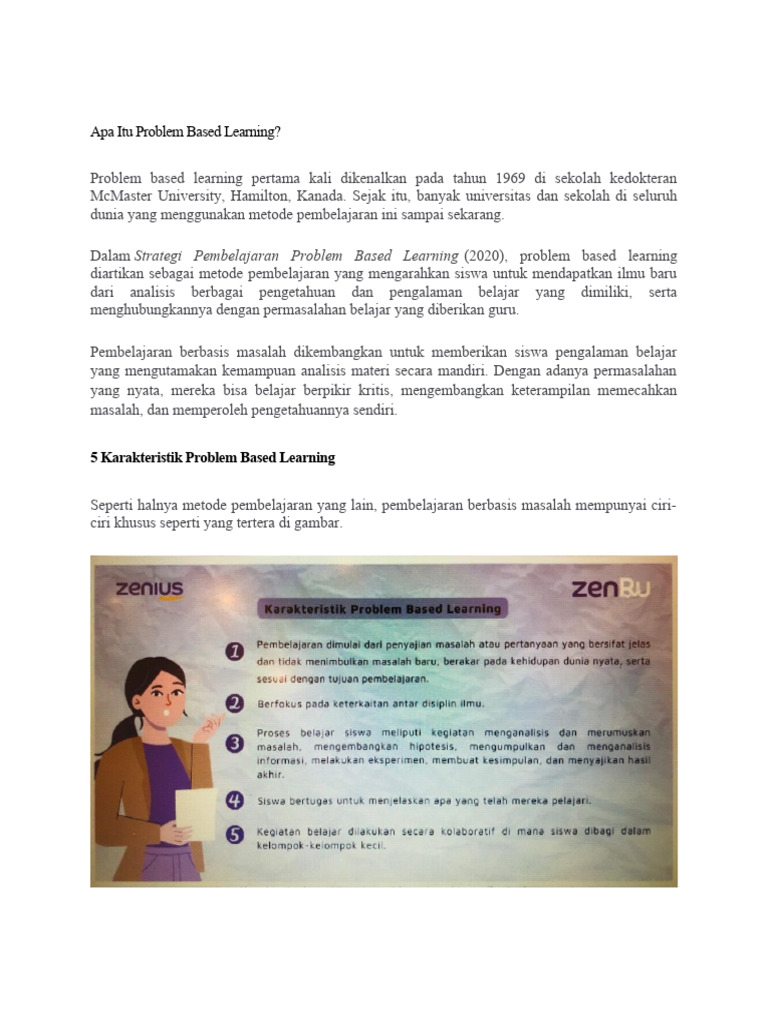 Apa Itu Problem Based Learning | PDF