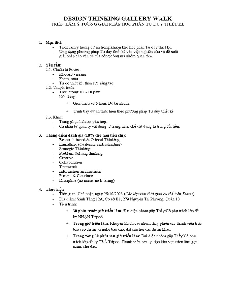 Gallery Walk Instruction | PDF