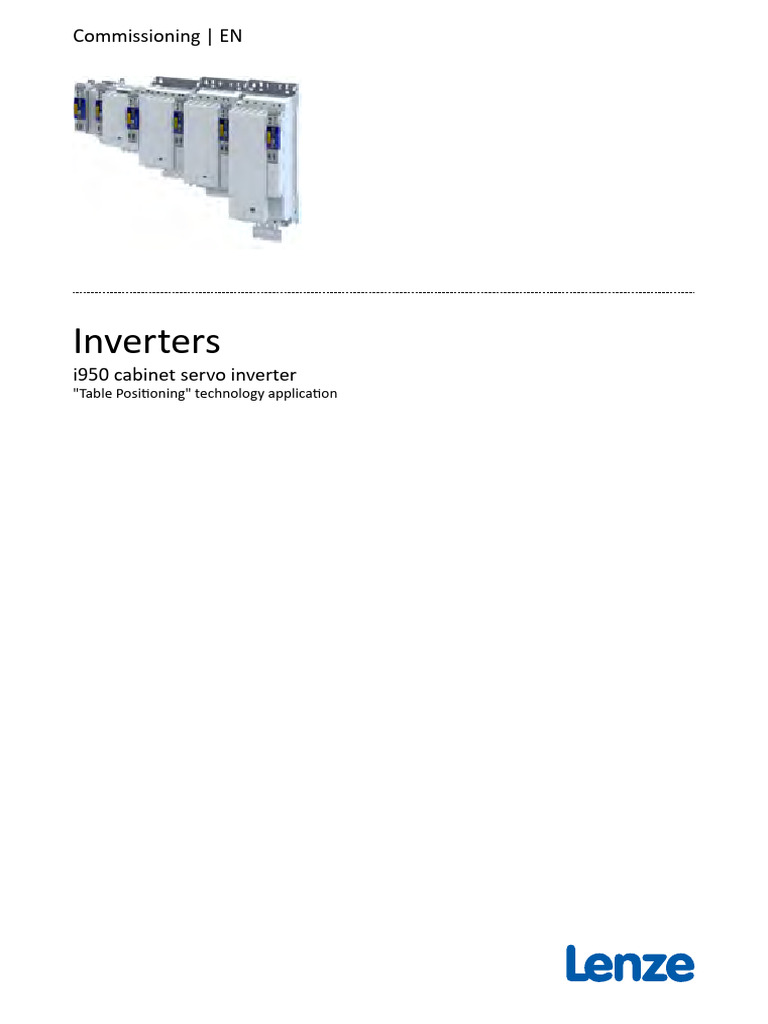 i950 Cabinet Servo Inverter Guide | PDF | Electric Motor | Electrical ...