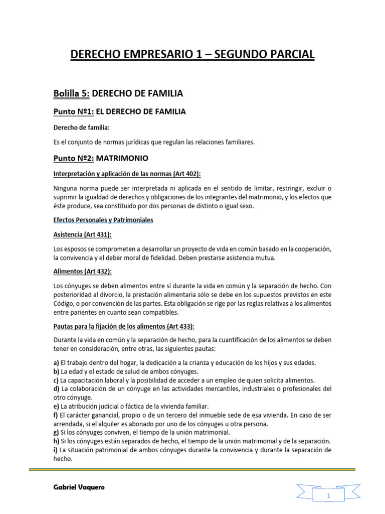 Derecho Empresario 1 Resumen Segundo Parcial Gabriel Vaquero 2023 Completo-1 | PDF | Pagos ...