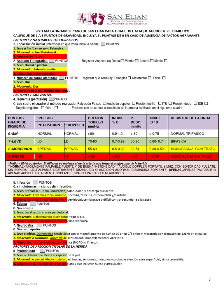 Formato San Elain Triage Aapd | PDF | Epidemiología | Ciencias de la Salud