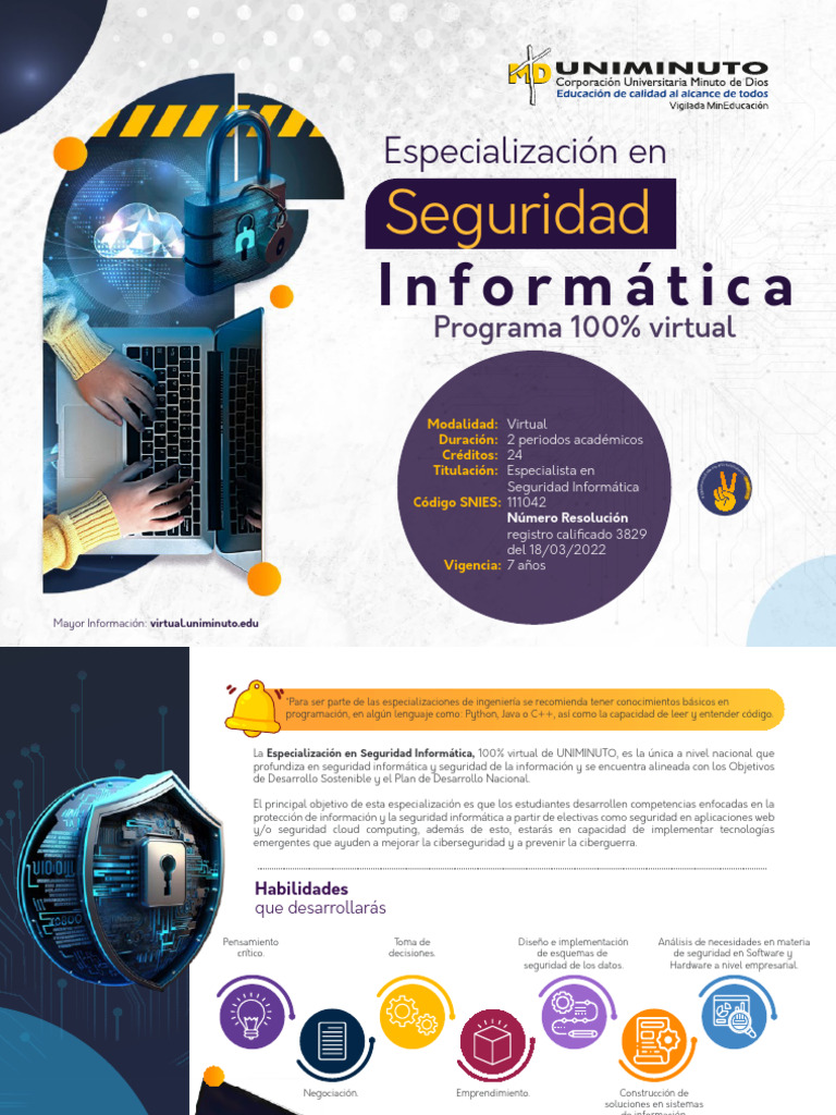 Especializacion en Seguridad Informatica 01 08 23 | PDF | La seguridad informática | Seguridad